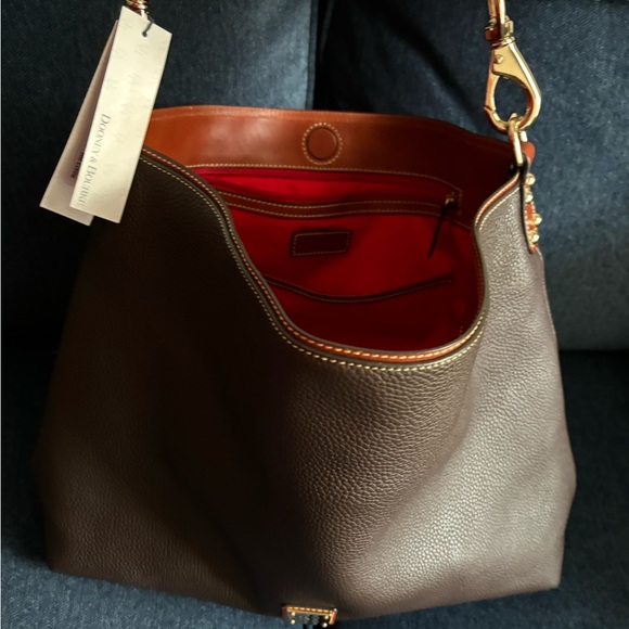 Dooney & Bourke | Bags | Dooney And Bourke Xl Courtney Sac In Brown ...